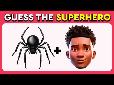 Guess the Superhero by only 2 Emoji! 🕷🦸 Marvel & DC Superheroes Emoji Quiz