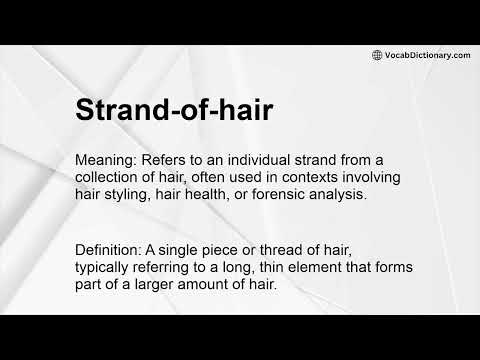 Strand-of-hair Meaning