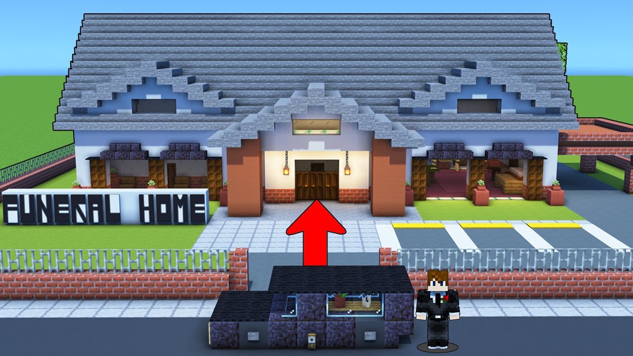 How To Make a Funeral Home with a Graveyard Hearse and Morgue ...