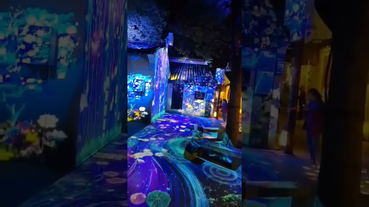 outdoor floor projection