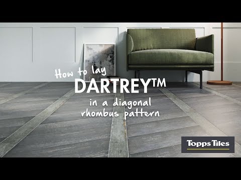 How To Lay Dartrey™ In A Diagonal Rhombus Pattern