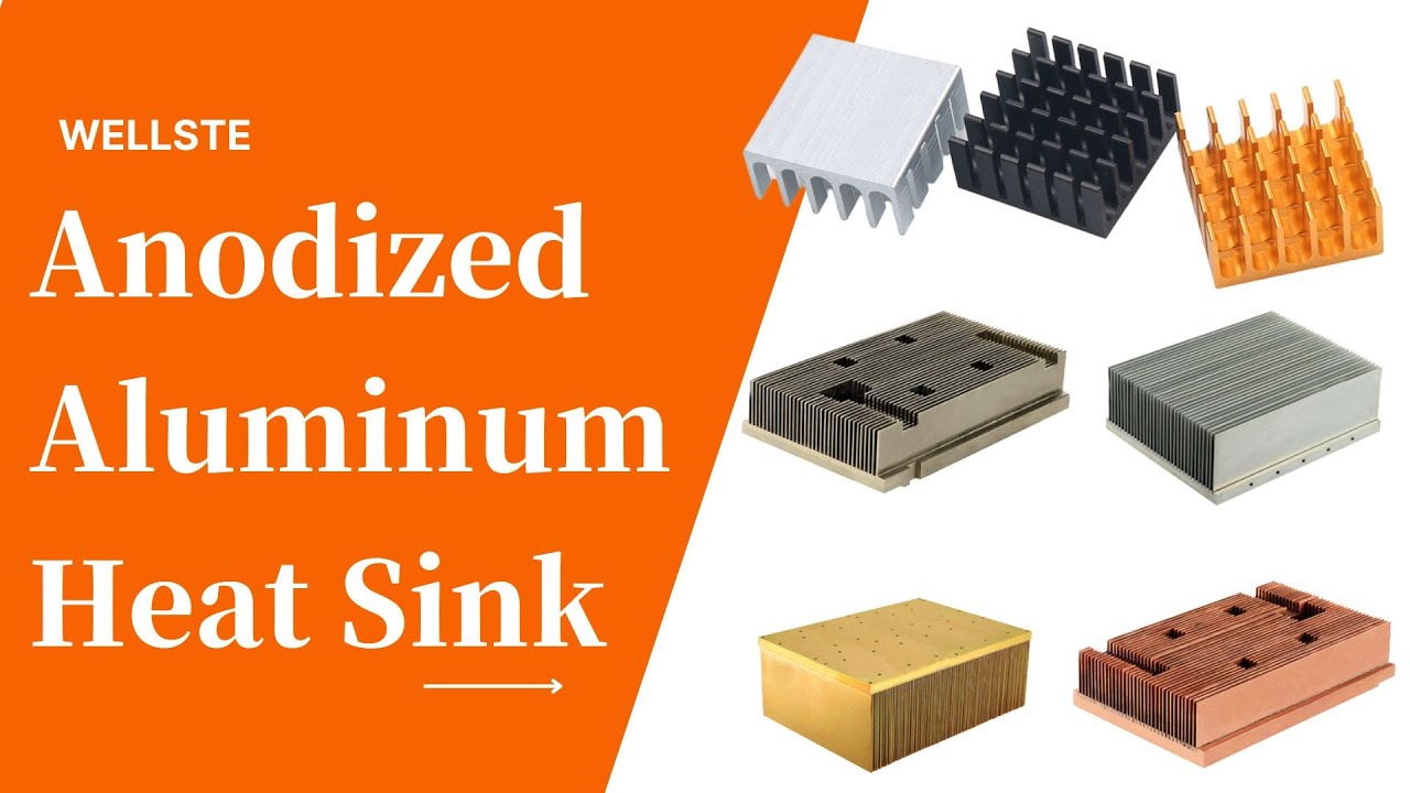Anodized Extruded Aluminum Heatsinks