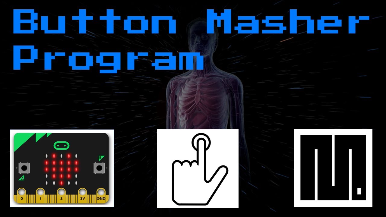 Button Masher Game with  Microbit Python (MicroPython)