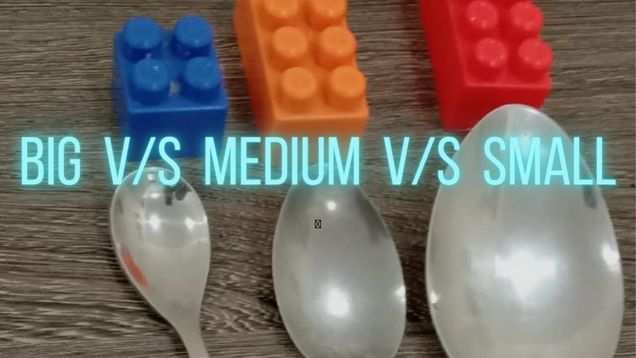 BIG v/s  MEDIUM v/s SMALL  SPOON  CHALLENGE / NUHA & NUZA