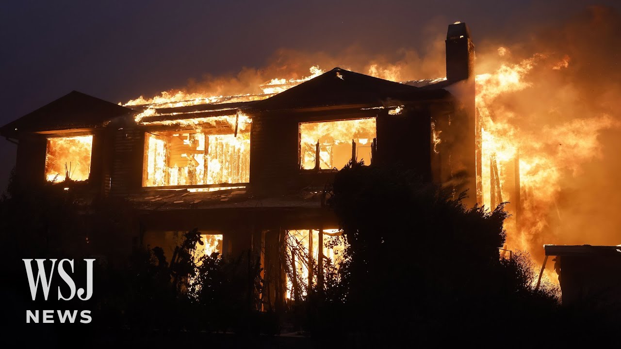 Los Angeles Wildfires Leave at Least Two Dead as Uncontained Blazes Intensify | WSJ News