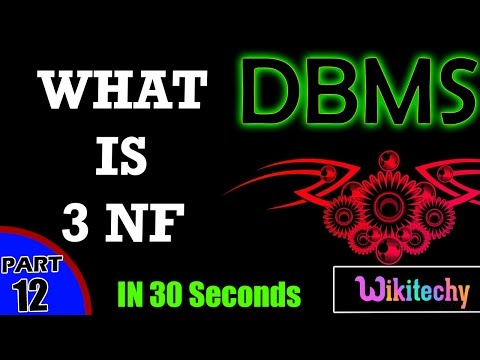 what is 3nf in dbms | Third Normal Form |  dbms interview questions and answers
