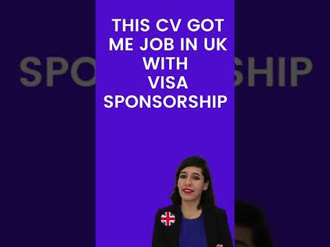 Use my U.K. CV template to get job in U.K.