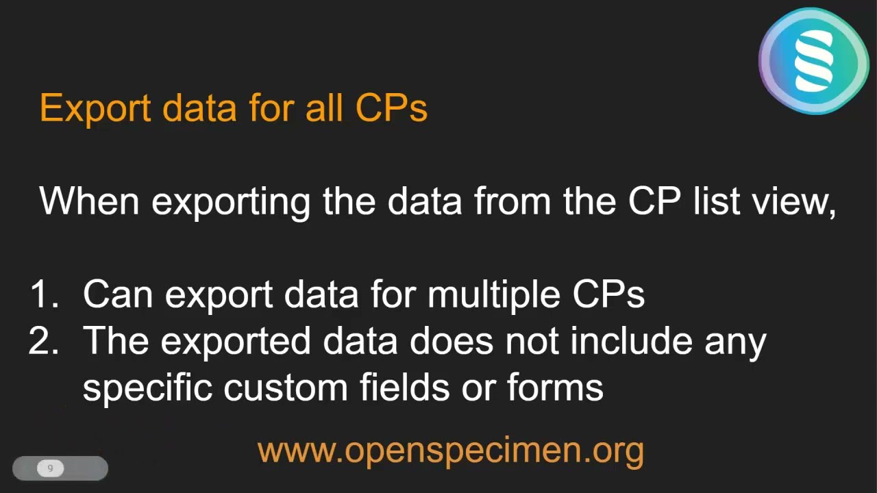 How to Export Biospecimen Data in OpenSpecimen - Demo