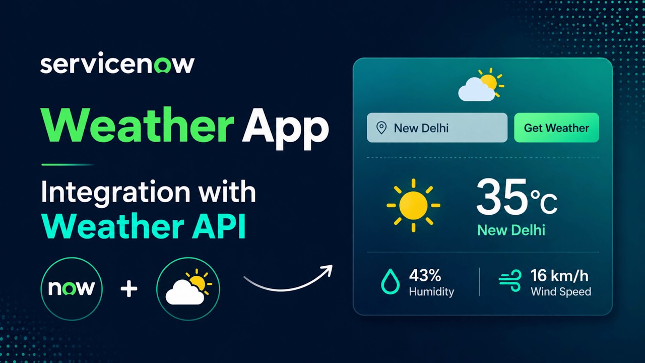 ServiceNow & Weather API Integration | Get Live Weather Data in Real Time  + Complete Project 2026