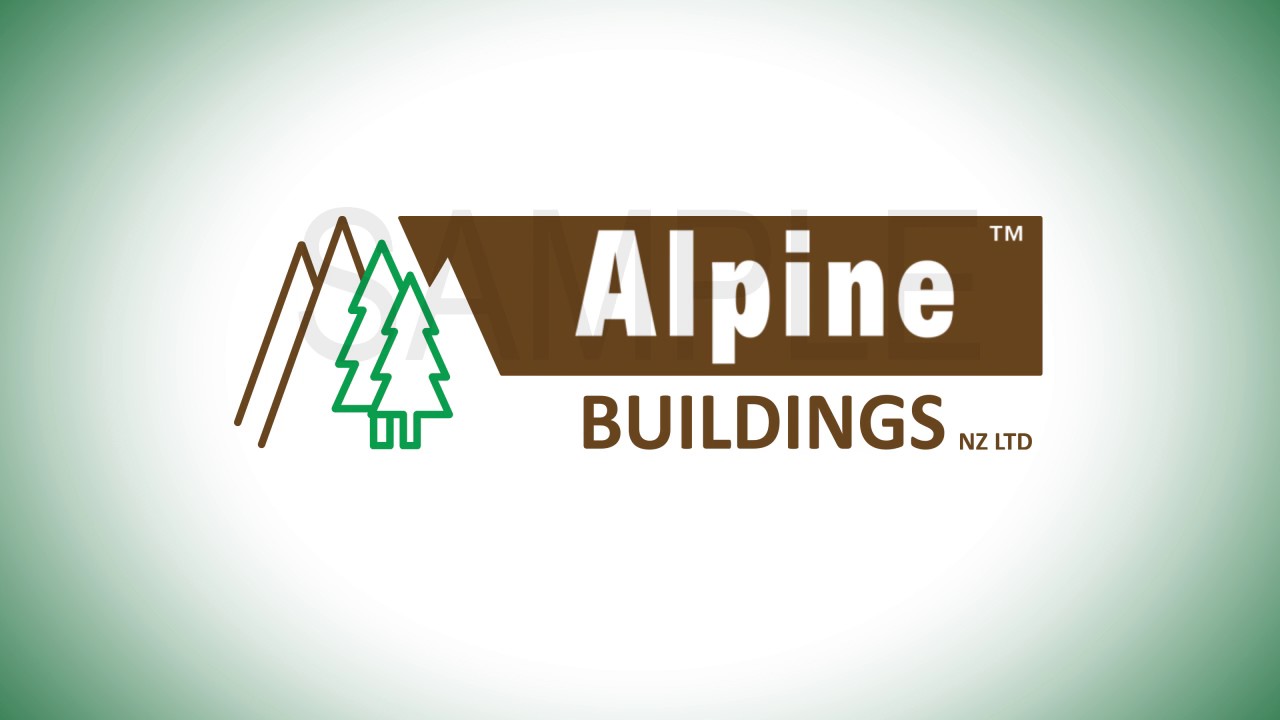 Alpine Buildings logo animation