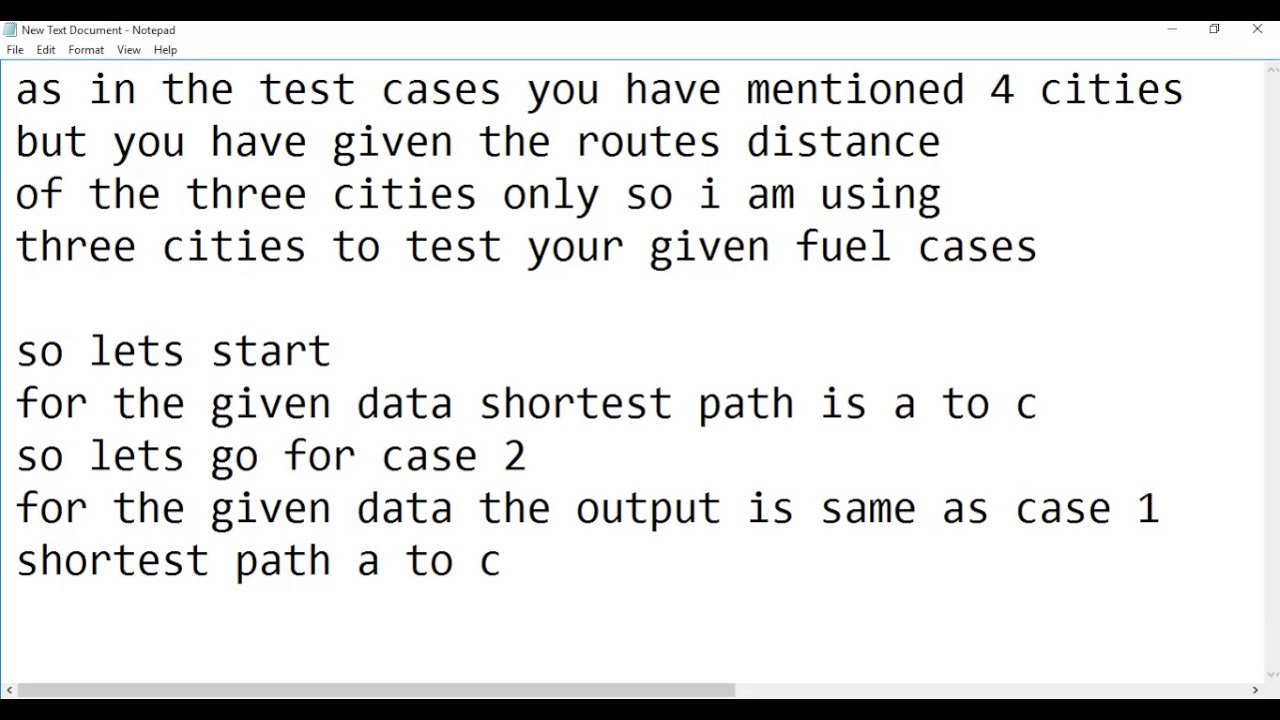 Shortest path detector java program