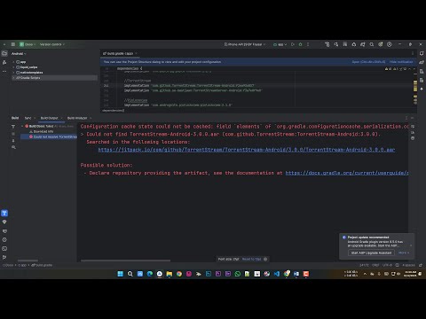 Fix Could not resolve com. github. TorrentStream: TorrentStream -Android Error in Android Studio