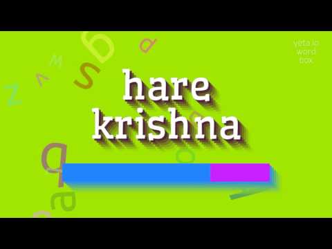 How to say "hare krishna"! (High Quality Voices)