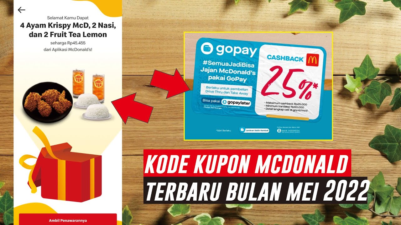 PROMO MCDONALD HARI INI | KODE KUPON APLIKASI MCDONALD TERBARU BULAN MEI 2022