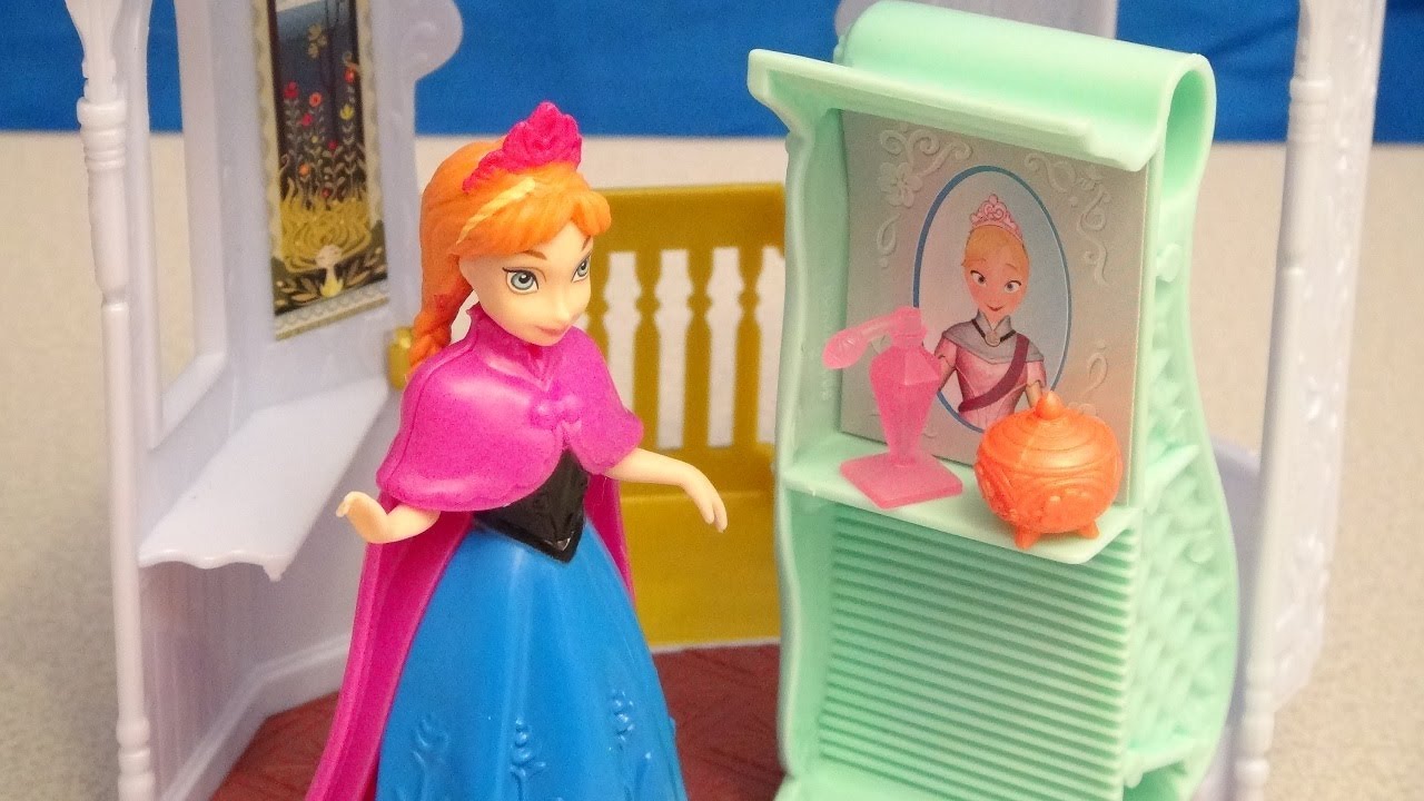 DISNEY'S FROZEN FLIP N SWITCH CASTLE PLAYSET WITH ANNA VIDEO TOY REVIEW