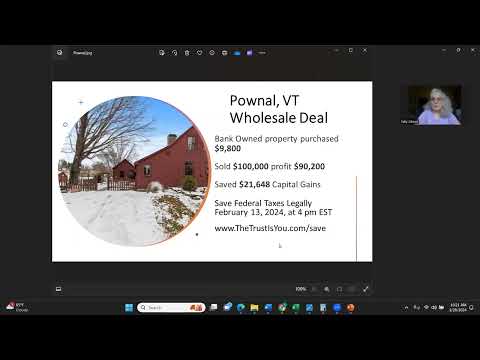 Wholesaler saves $21,648 in Capital Gains Taxes with Spendthrift Trust