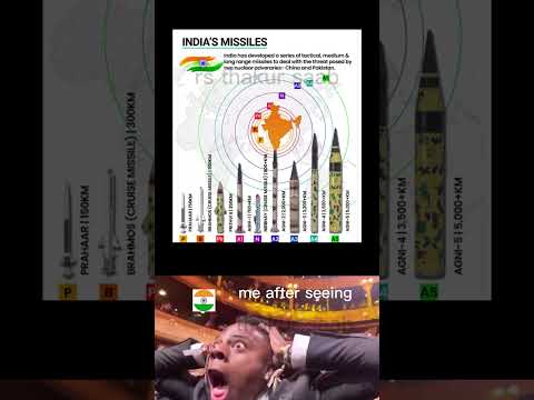Top Indian Missiles & Their Ranges๐๐ 2025 #india #facts #airforce #missilesrange
