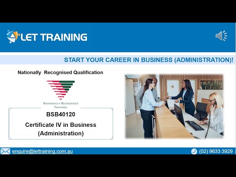 BSB40120 Certificate IV in Business Administration
