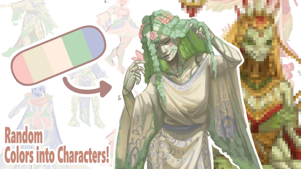 Turning Random Color Palettes into Characters! (Again)