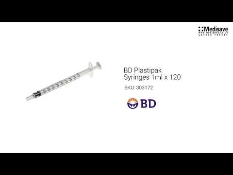 BD Plastipak Syringes 1ml x 120 303172