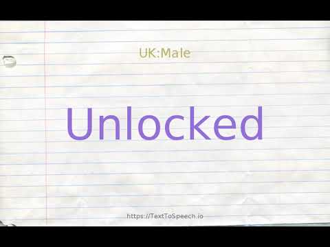 How to pronounce unlocked