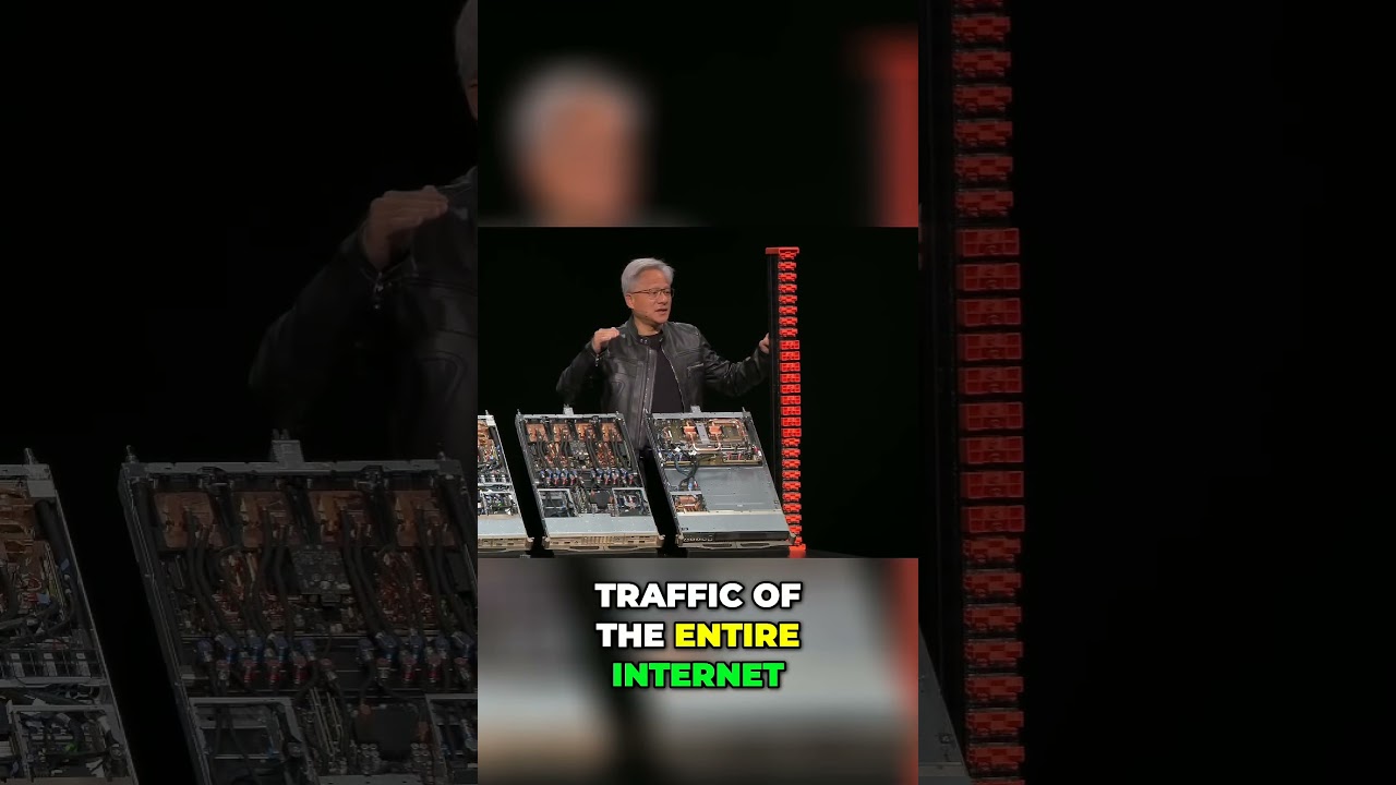 Nvidia's NVLink Spine can transfer more data than the entire internet! 130 TB per second! #shorts