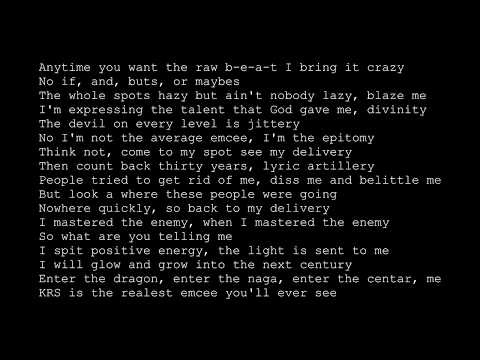 KRS One - Raw Beat (lyrics)