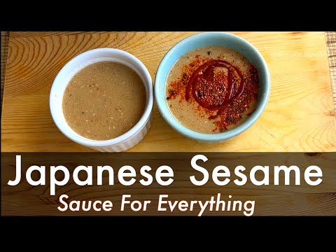 Japanese Sesame Seeds Sauce Recipe Perfect for Salad Noodles Hot pot & Grilling