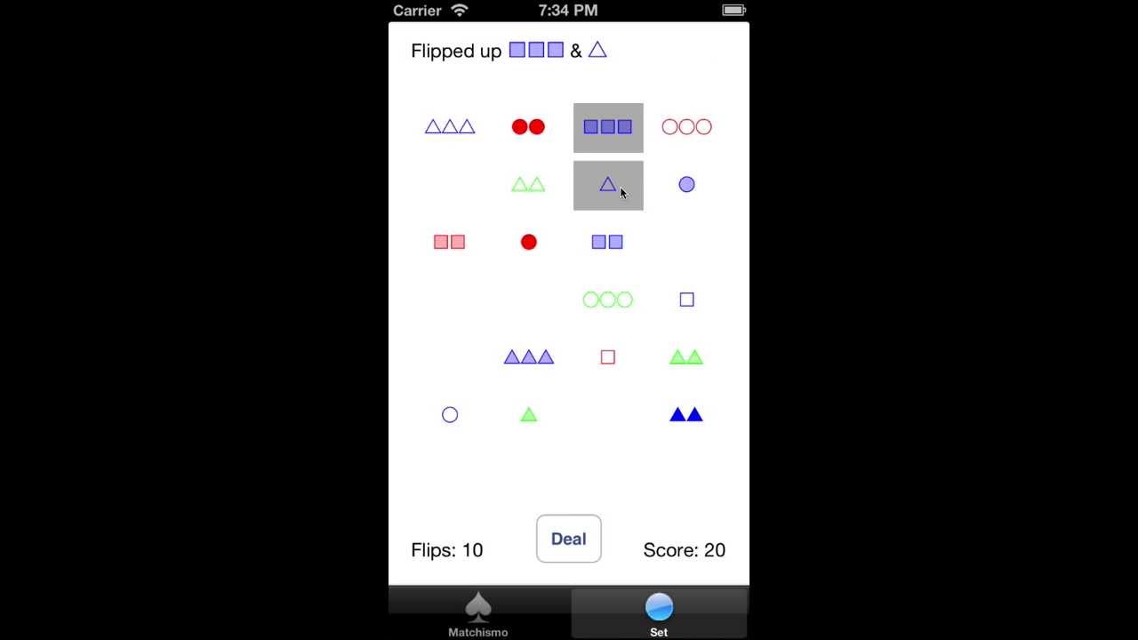 Assignment 2, Set - Stanford CS193P iPhone App Development