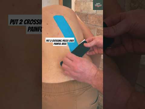 Try this!! Low Back pain relief with Kinesiology Tape 馃憖馃敟#pain #lowbackpain #kinesiotape