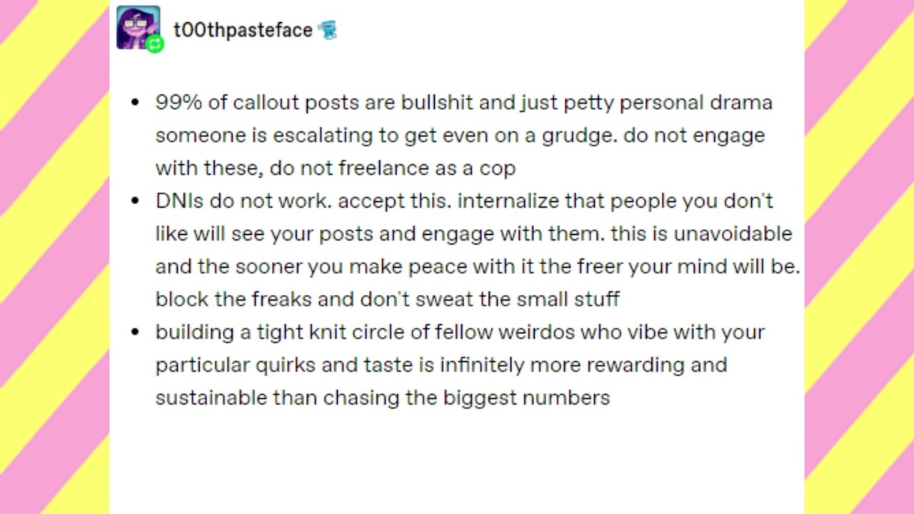 Wise Tumblr Advice