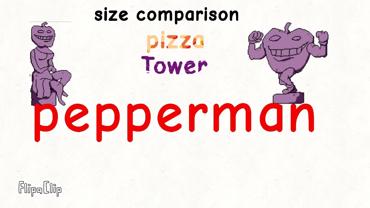 Pizza Tower size comparison