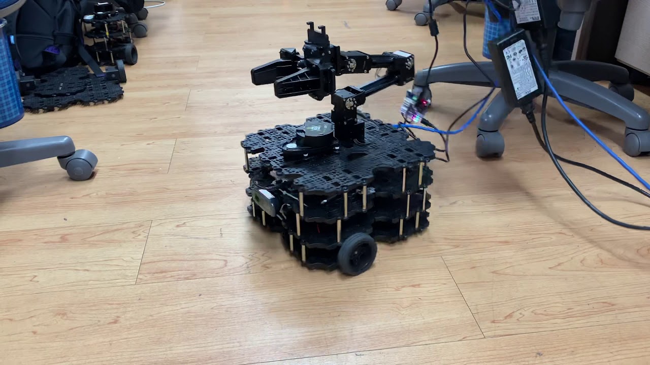 turtlebot3 with manipulator auto parking with webcam