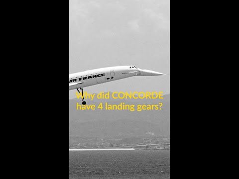 Why did CONCORDE have FOUR LANDING GEARS? #shorts