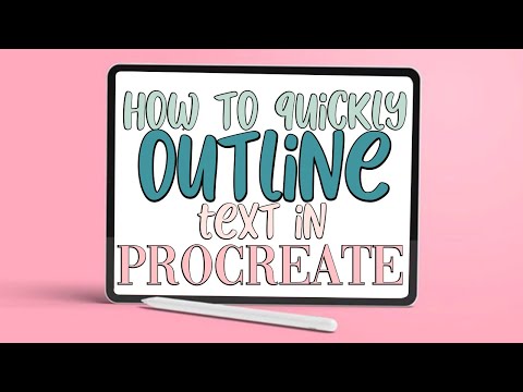 PROCREATE QUICK TIP | HOW TO OUTLINE TEXT IN PROCREATE