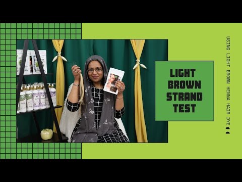 Light Brown Henna Hair Color | How to Mix Henna Like a PRO | Strand Test + Application