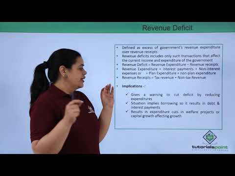 Class 12th – Budget deficit and its measures | Economics | Tutorials Point