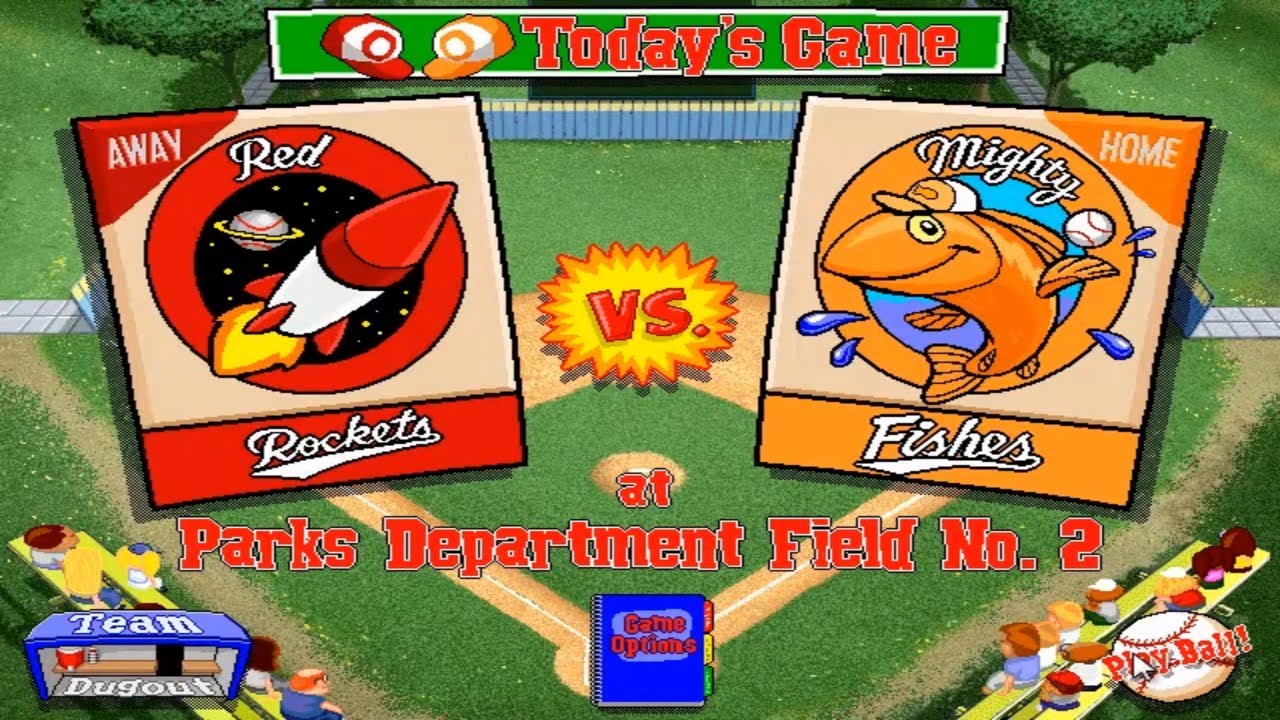 Backyard Baseball (PC) Gameplay - (Game #9: Rockets @ Fishes)