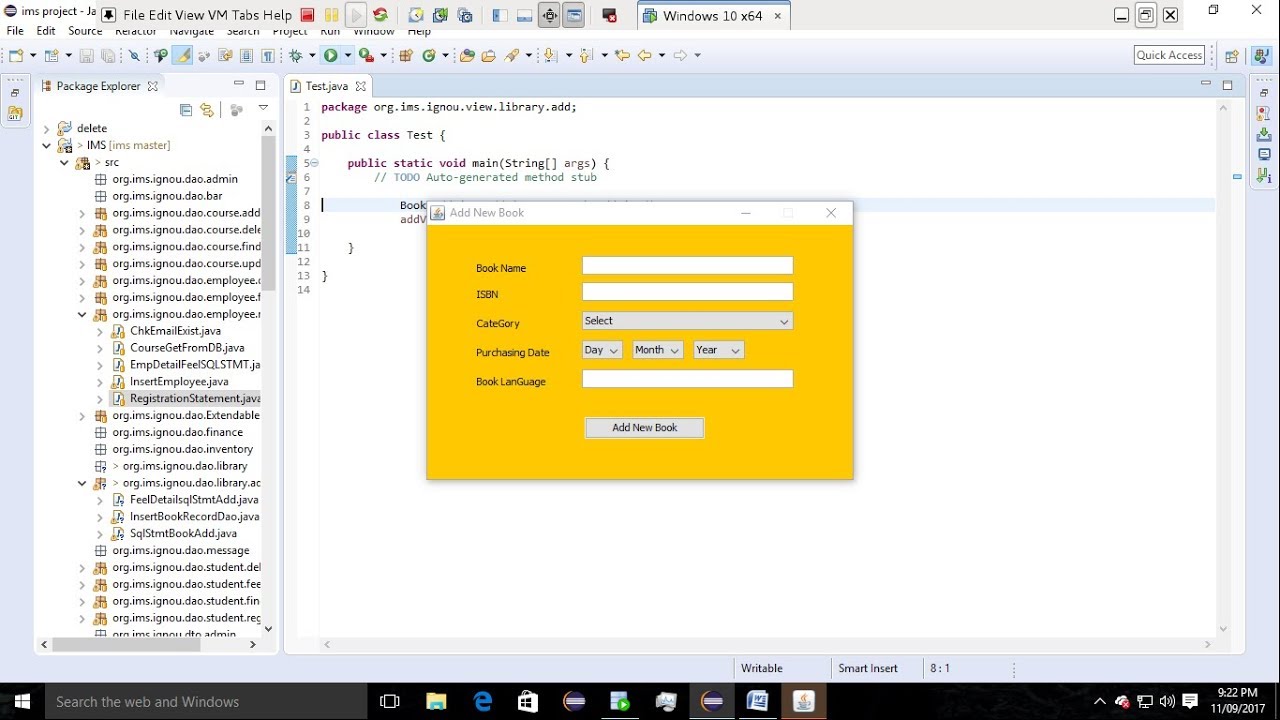 # 19. Live Java Project || IMS (institute Managment system)
