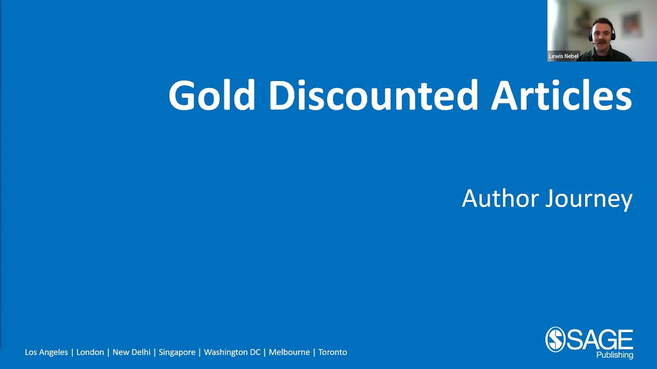 EIFL webinar with SAGE: author workflow for open access publishing