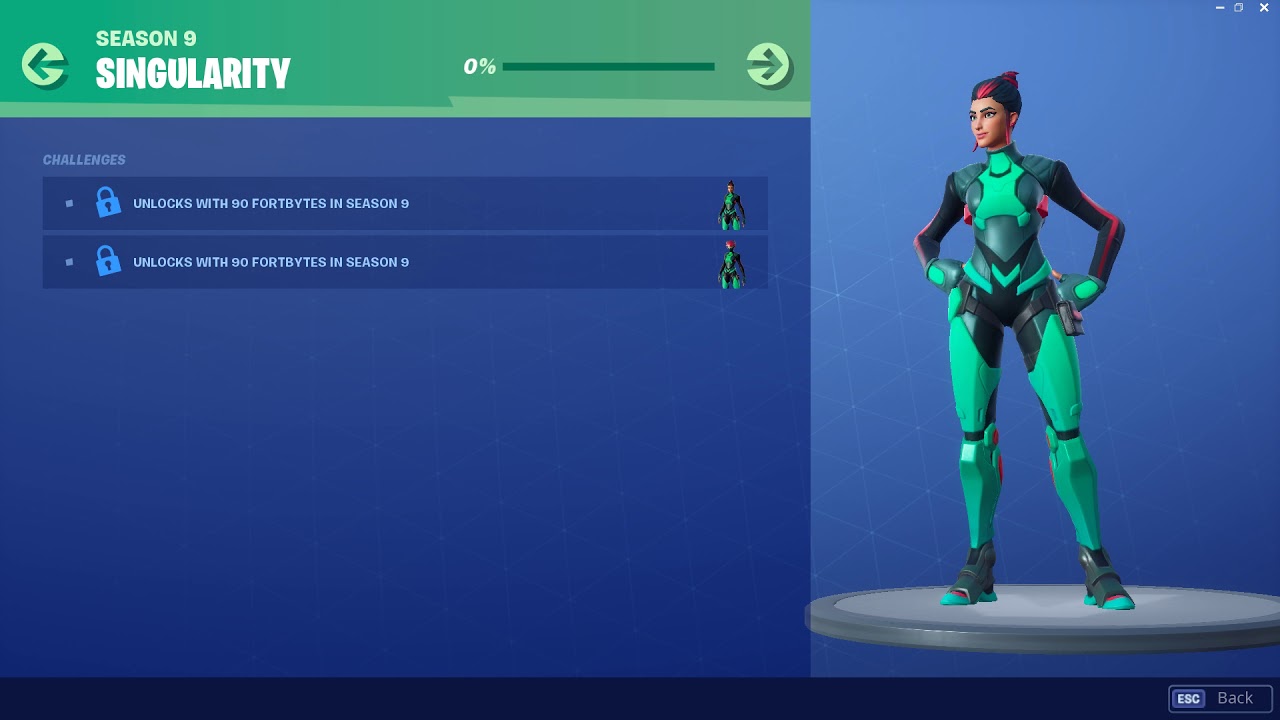 Fortnite Fortbyte Skin Singularity Leaked: Utopia Challenges Reward for ...