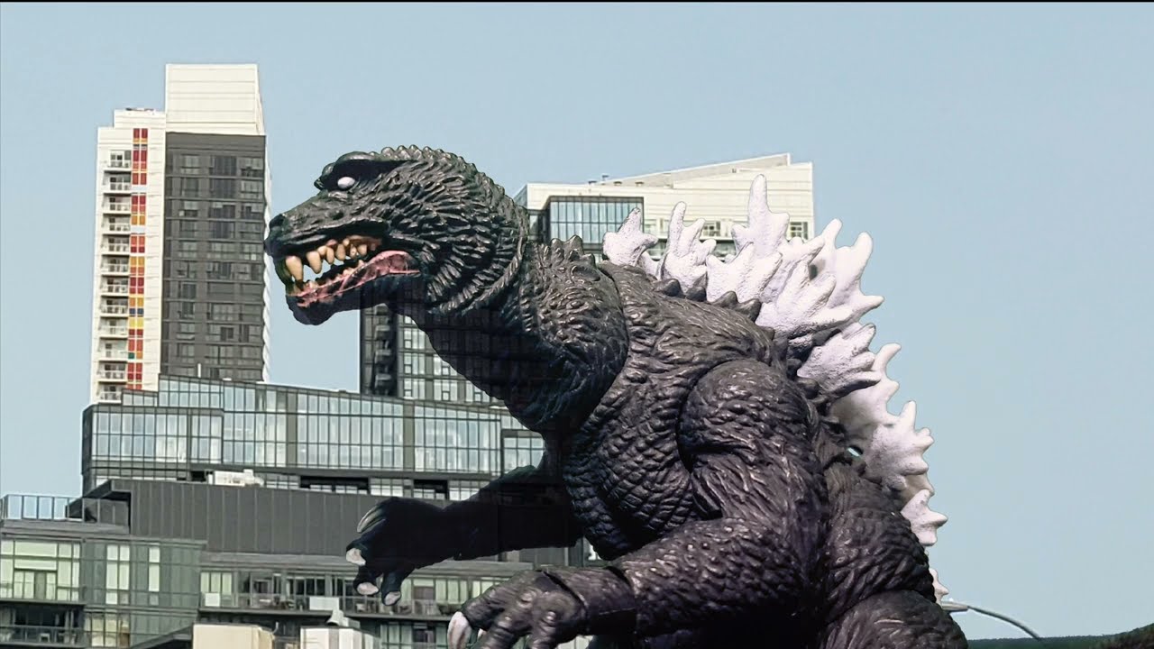 Godzilla 2001 Atomic Breath Test (Stop Motion)