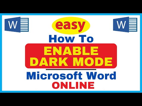 How to Enable Dark Mode in Microsoft Word Online – Easy Guide!
