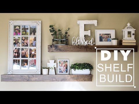 Quick and Easy Floating Wood Shelves | Intermediate | Beginner