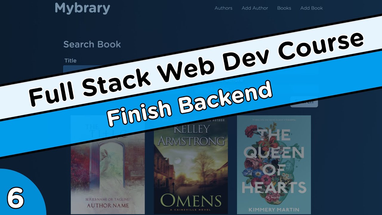 Finish Backend - Node.js/Express/MongoDB Course #6
