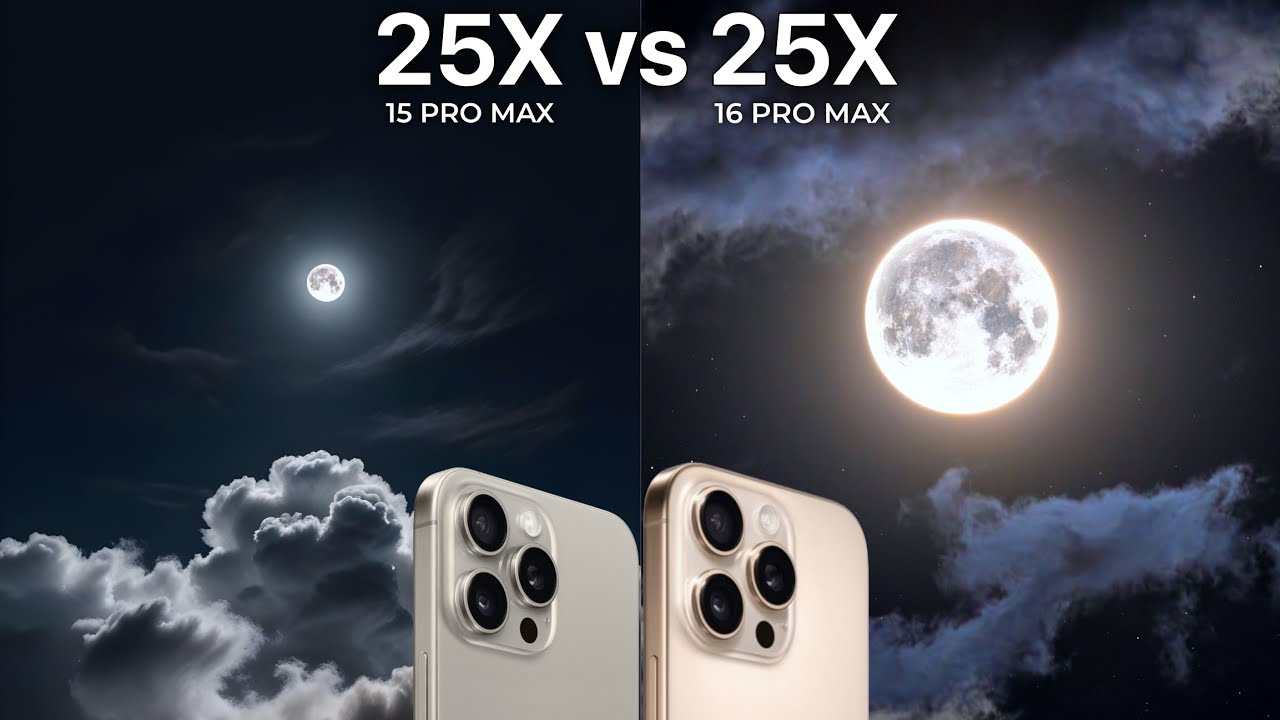 iPhone 16 Pro Max VS iPhone 15 Pro Max Live Zoom Test Comparison