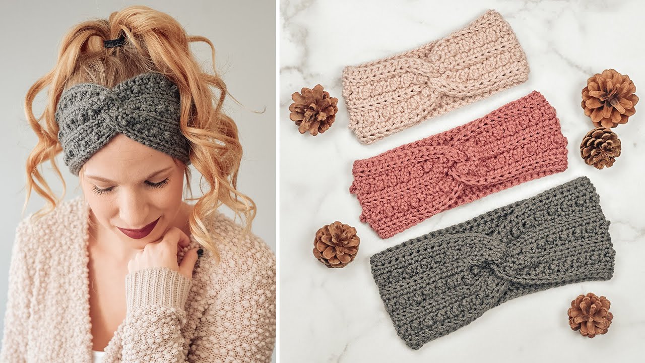 Easy Crochet Headband Tutorial - Picot Headband Tutorial - Free Crochet Headband Pattern