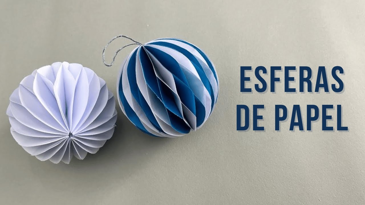 Haz ESFERAS DE PAPEL ❄️⛄ | Decoraciones NAVIDEÑAS 🎄FACILES y ECONOMICAS | Navidad FaceCraft ✂️🎅