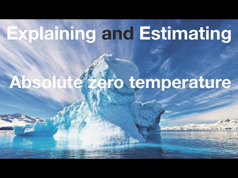Absolute zero temperature, explained and measured with simple demonstrations: by fizzics.org