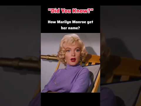 Marilyn Monroe Name Came From...π€©π€©π€©(Hollywood Actress Fact No 19)π±π±π±#marilynmonroe #actress #shorts
